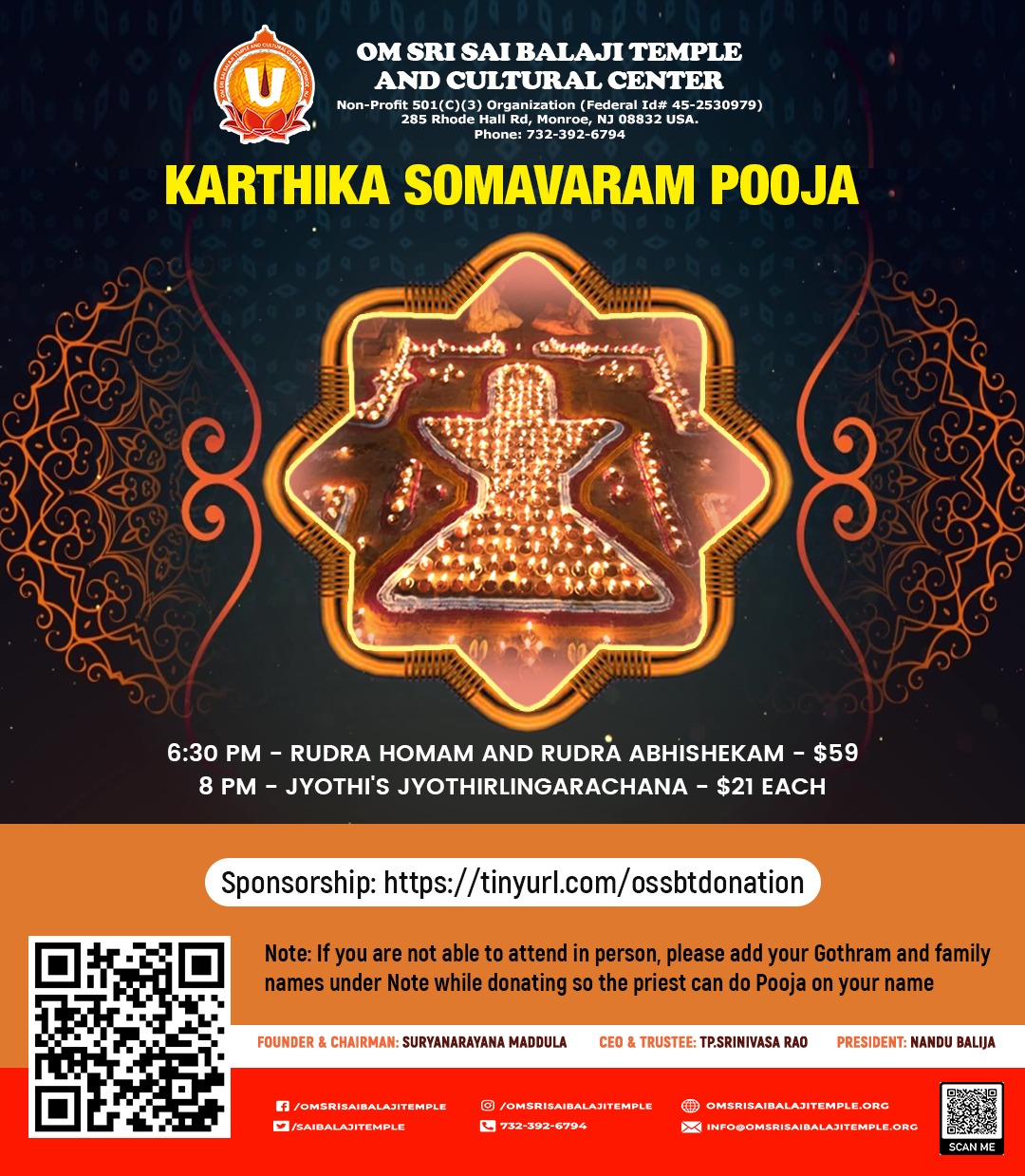 Om Sri Sai Balaji Temple | Monroe Hindu Temple